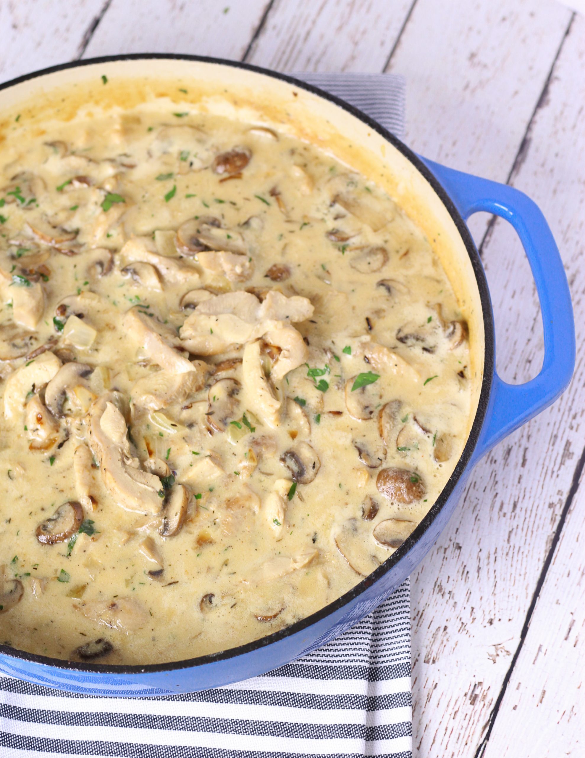 Pollo en Fricasé al Estilo Francés - ENSALPICADAS