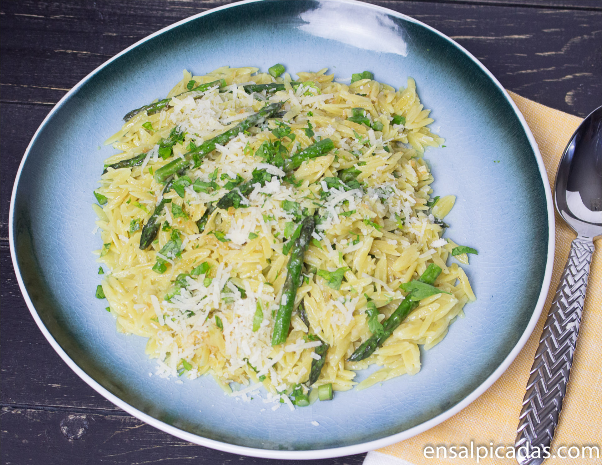 Pasta Orzo con Espárragos – ENSALPICADAS