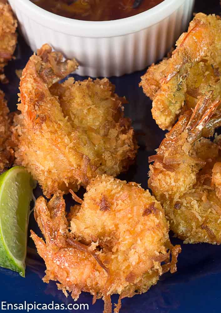 Camarones con Coco con Salsa de Naranja y Sweet Chilli – ENSALPICADAS