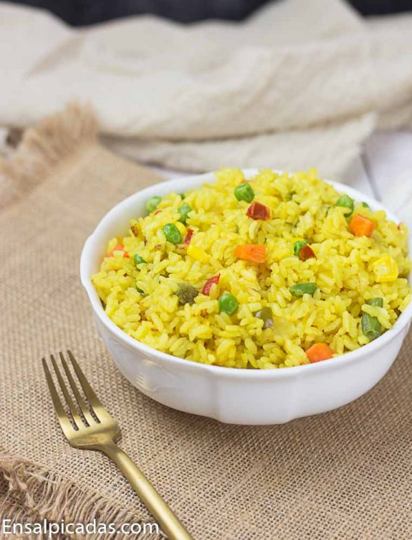 Arroz Amarillo con Vegetales – ENSALPICADAS